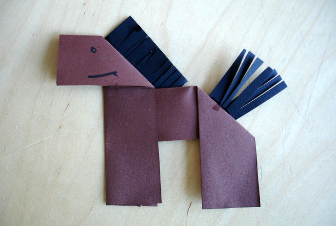 Pferd Aus Papier Basteln