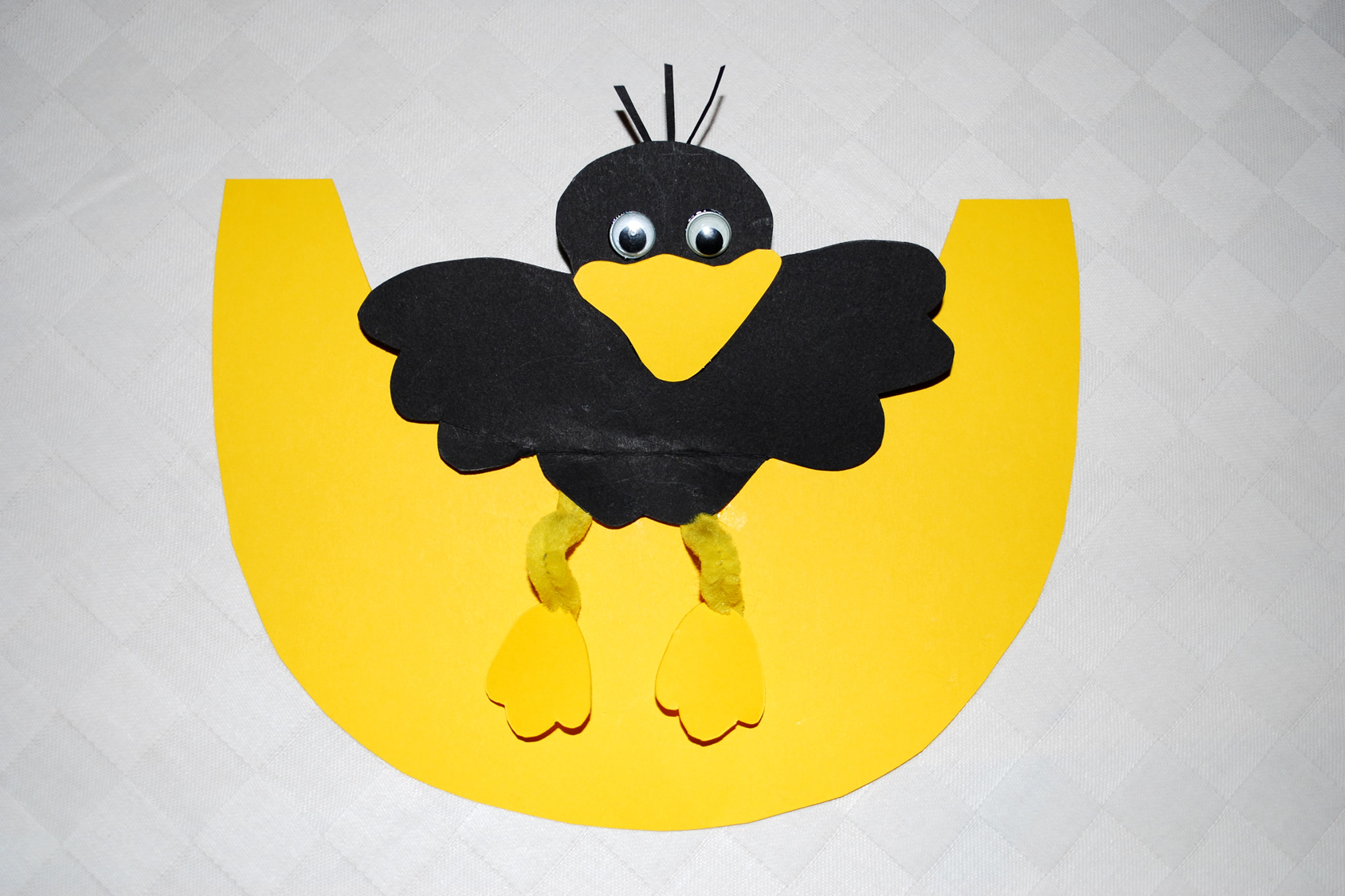 Rabe basteln - Kinderspiele-Welt.de