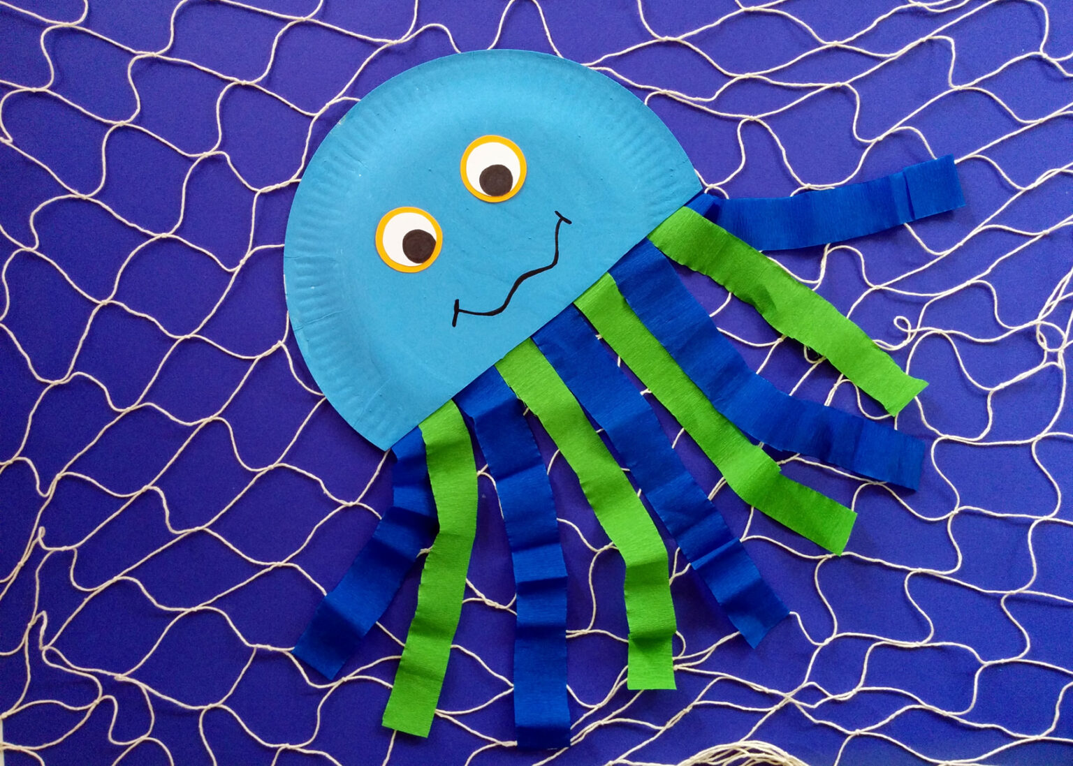 Krake basteln - Kinderspiele-Welt.de